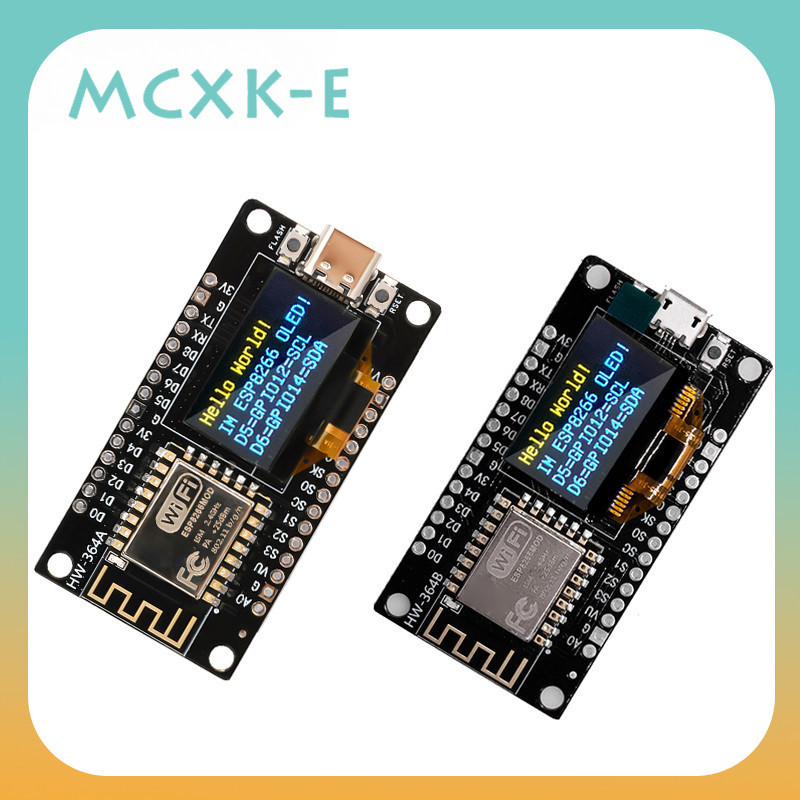 NodeMCU ESP8266 Development Board with 0.96 Inch OLED Display, CH340 Driver Module for Arduino ...