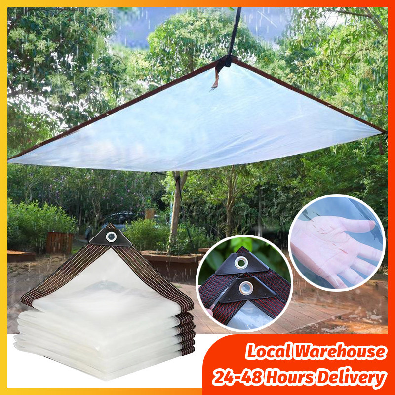 Thickened Plastic PE Film Transparent Rainproof Cloth Tarpaulin Garden ...