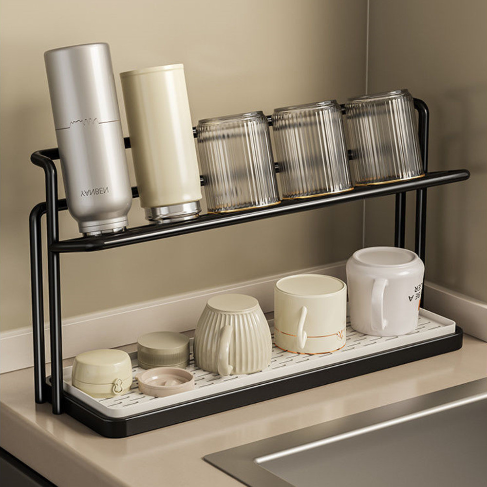 Kitchen Desktop Countertop, Layered Cup Holder, Tea Cup and Coffee ...