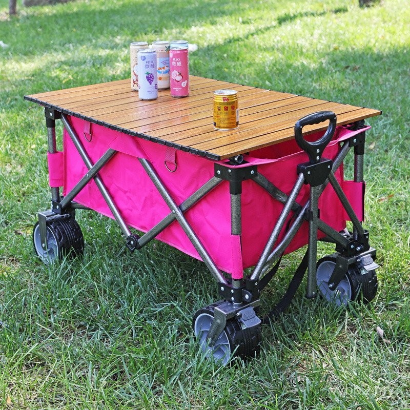 Gathering Camping Cart Camping Cart Trolley Camping Picnic Cart Pulling ...