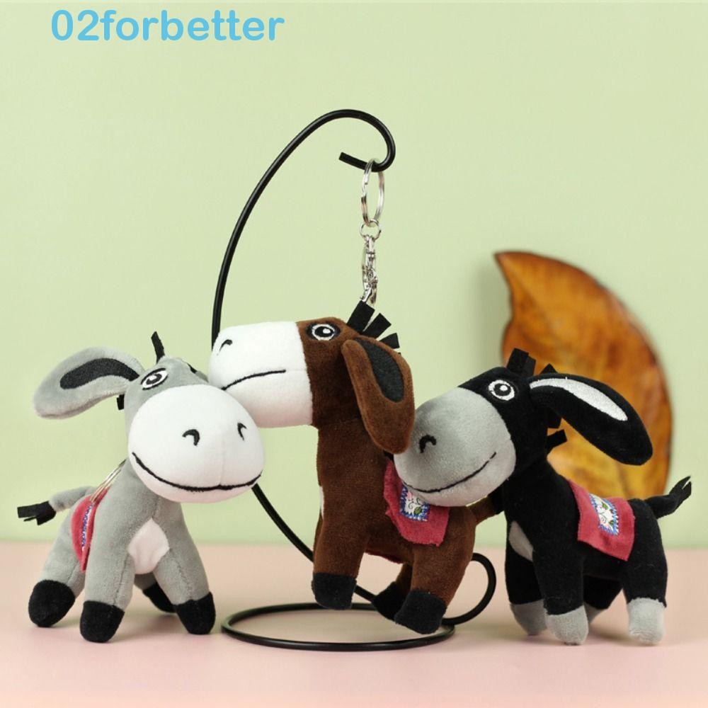 FORBETTER Mini Donkey Stuffered Dolls, PP Cotton Soft Donkey Plush ...