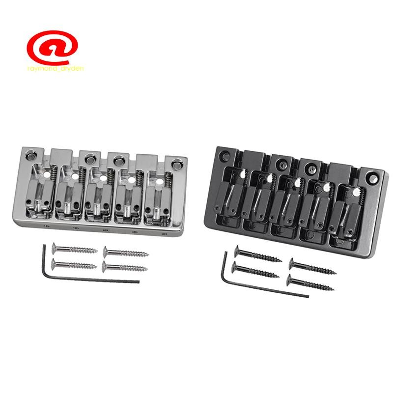 5 String Flip Fine-Tuning Guitar Saddle Bridge Pull String Plate for 5 ...