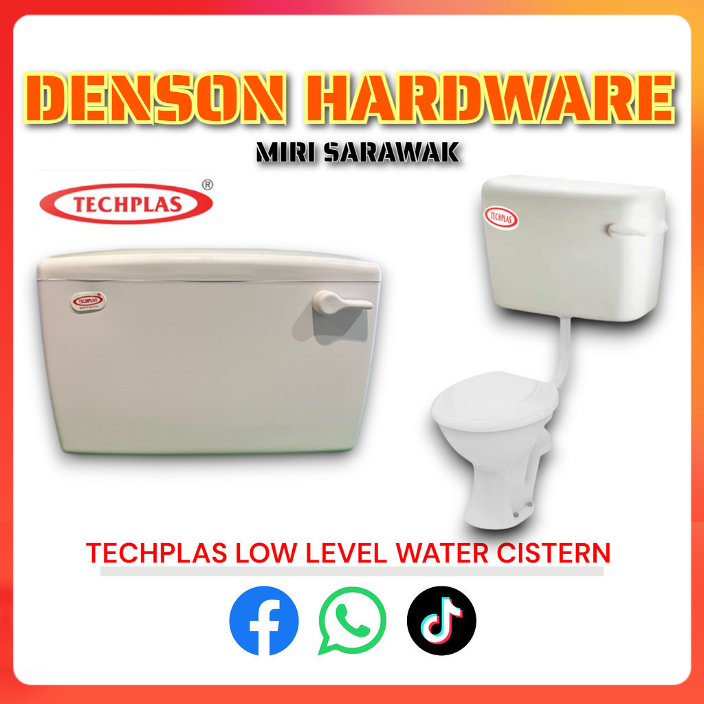 TECHPLAS ll Low Level White Water Cistern Tandas Kotak Jamban Kotak ...