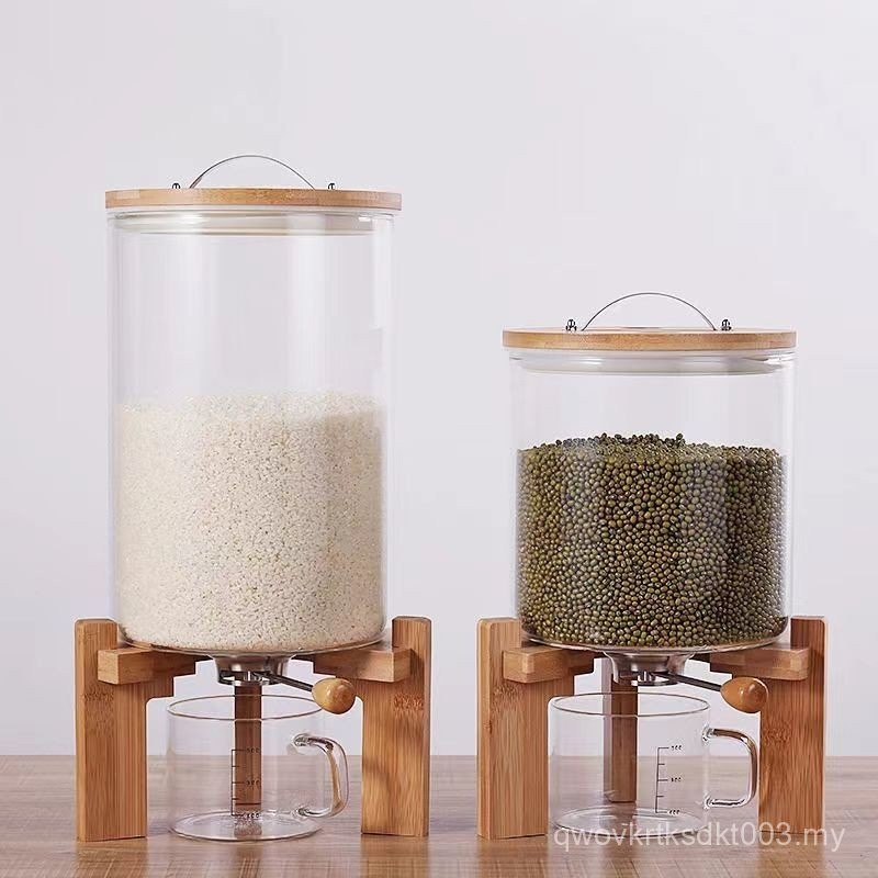 Large Capacity High Borosilicate Glass Rice Storage Tank Multi ...