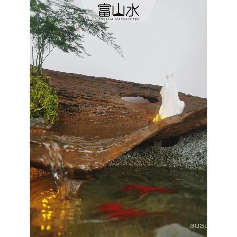 KI9S Taman Batu Besen Aliran Air Pancutan Landskap Taman Luaran Gaya ...