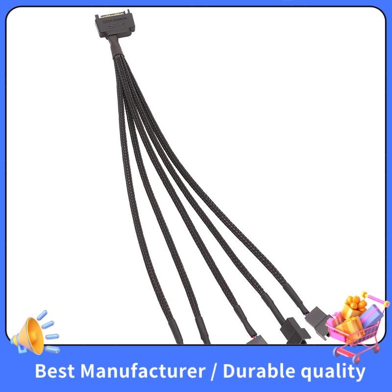 【NEW】15-Pin SATA to 5 Fan Adapter Cable SATA to 3 Pin/4 Pin PMW PC Case ...