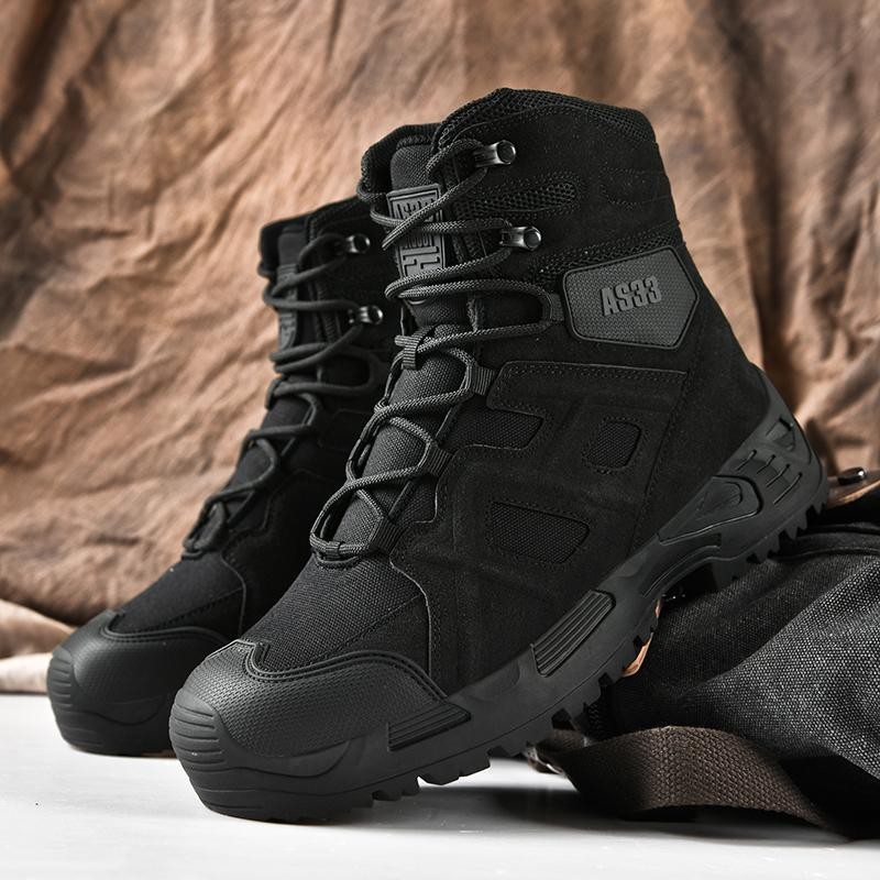 Men'S Tactical Boots Outdoor Low Cut Combat Boots Men Shoes Waterproof ...