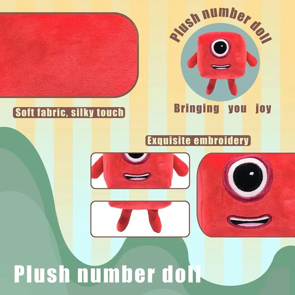 Numberblocks Plush Doll Cartoon Number Plush Doll Toy Gift Movie Early ...