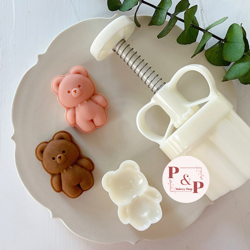 Bags Trays And Press Molds Mooncakes Bear Shape 1 Patterns 30 G Make ...