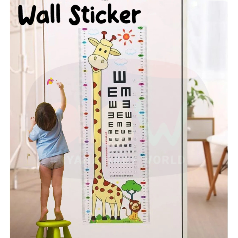 Children Height Measurement Wall Sticker Random Designs Cartoon Room ...