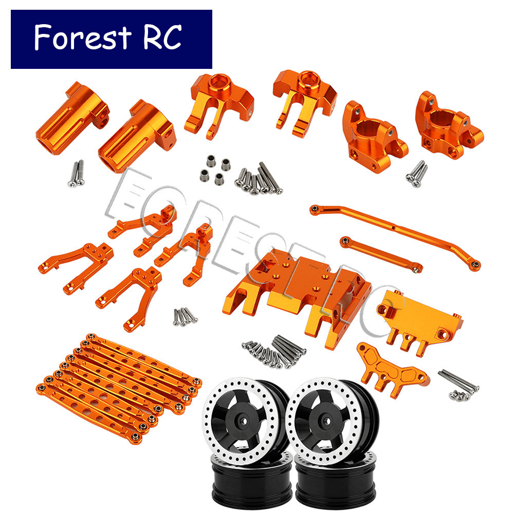 Metal Tie Rod Kit Steering linkage Wheel Rim Hex Shock Absorber Tower ...