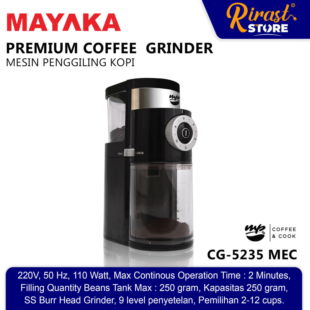 MESIN MAYAKA Premium Coffee Grinder CG 5235 MEC Coffee Grinding Machine ...