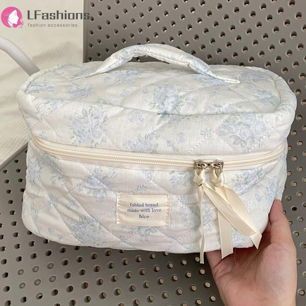 lovefashions Floral Makeup Bag Women Large Capacity Quilted Makeup ...