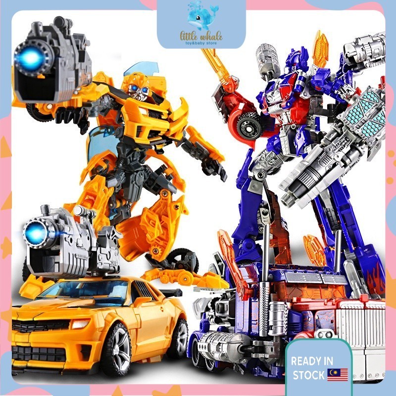 🐳READY STOCK🐳Transformers 5 Optimus Prime Bumblebee Toys Dinosaur ...