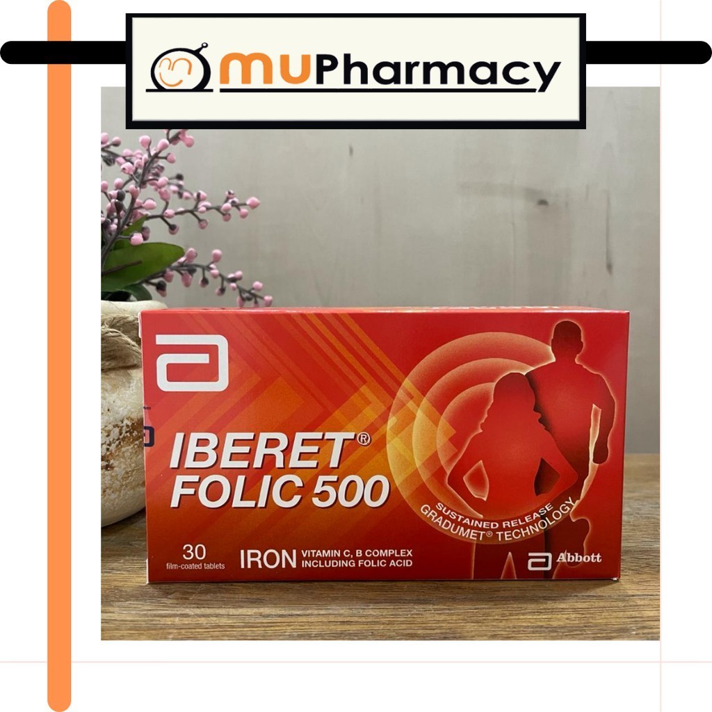 Iberet Folic 500 For Anemia 30's Tablets | Shopee Malaysia