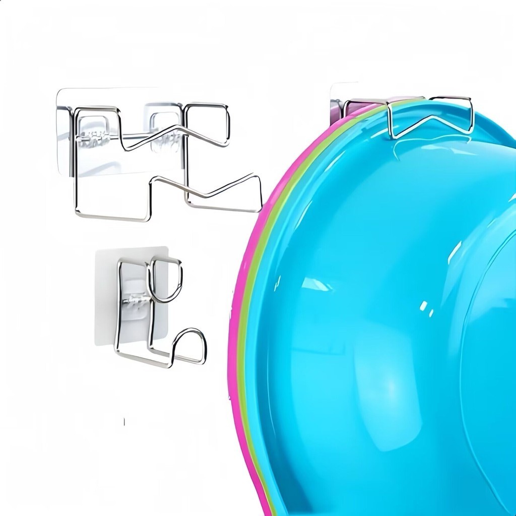 Stainless Steel Magic Wash Basin Hook / Non marking Super Adhesive ...