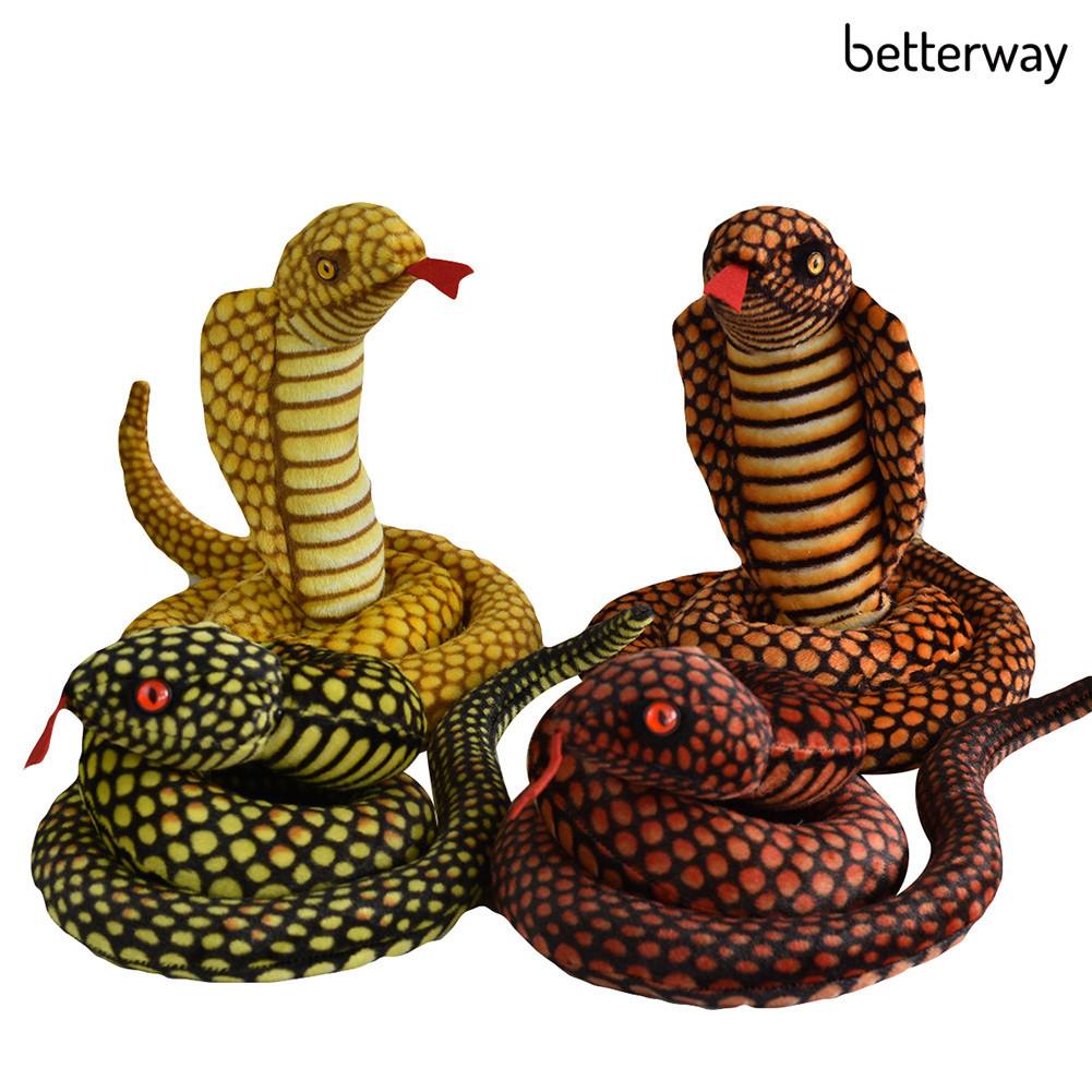 Betterway 1Pc Simulation Cobra Python Plush Spoof Toy Kids Snake Doll ...