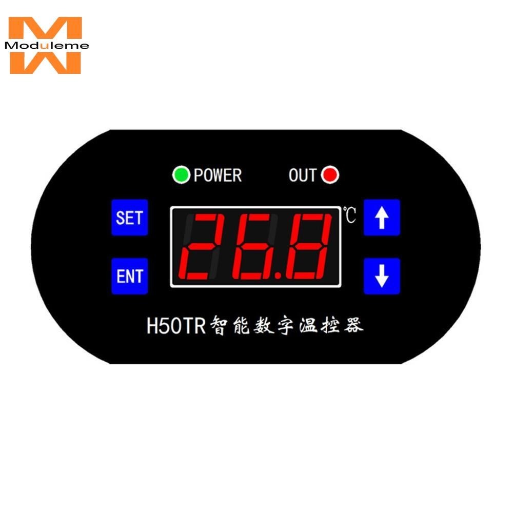 DC 12V 24V High Temperature Digital Display Temperature Controller Module NTC Sensor Relay ...