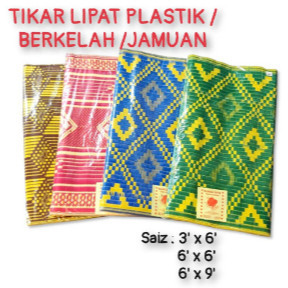 Tikar lipat Tiga dan lipat dua / Tikar Lipat Plastik TEBAL Klasik ...
