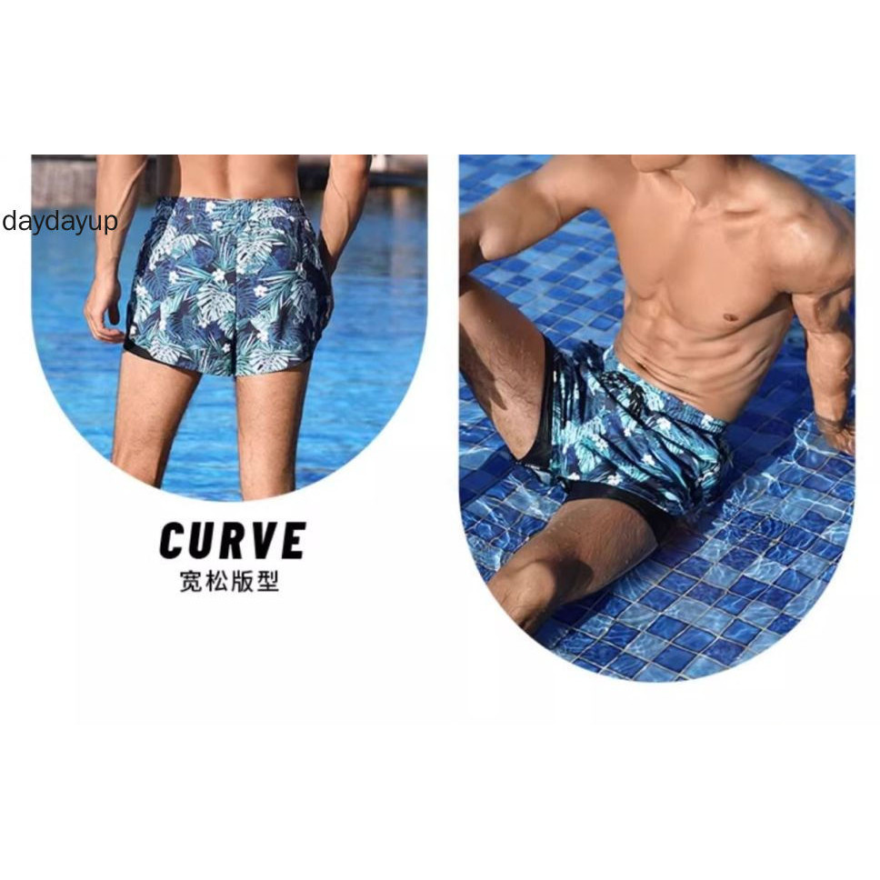Men Swimsuit Suit Oversized Swimming Shorts Swimwear Anti Awkward ...