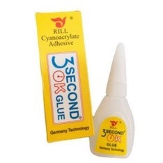 [1 Unit] 3 Second OK Super Glue / Cyanoacrylate Adhesive /Gam 3 Saat ...