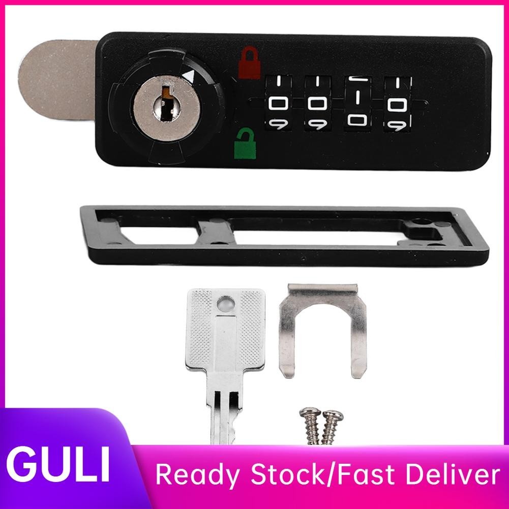 Guli 4 Digit Mechanical Dial Combination Lock Password Safety Drawer ...