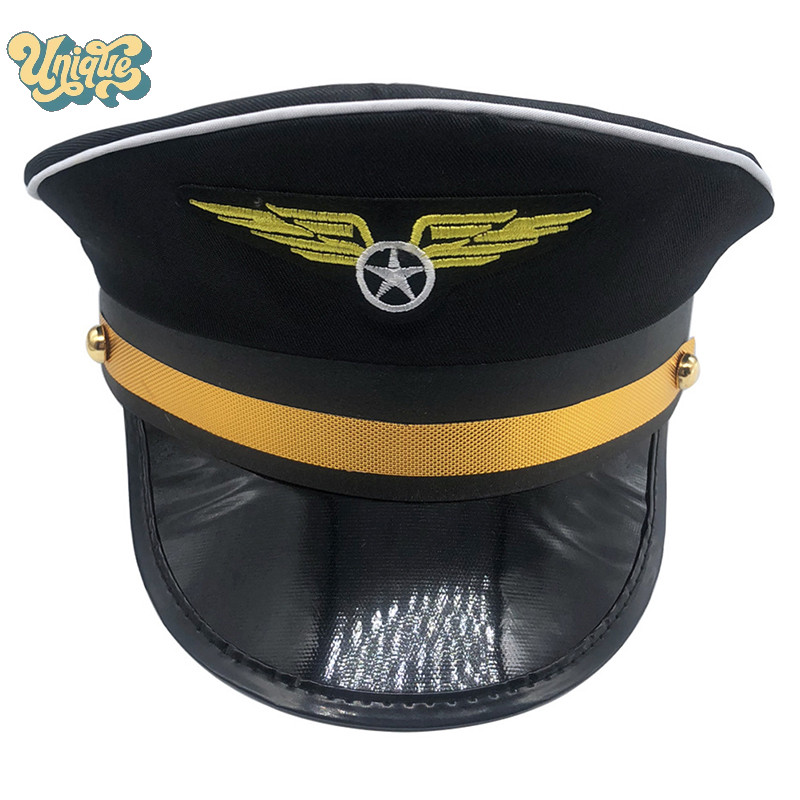 (Unique) Cap Captain Hats Navy Party Costume Police Sailors Caps ...