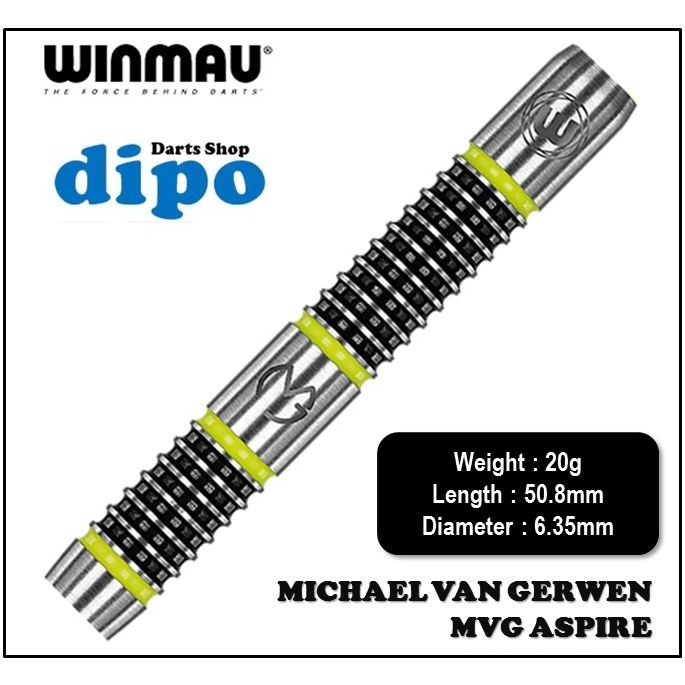WINMAU Soft Darts - MvG ASPIRE (Michael Van Gerwen designed model ...