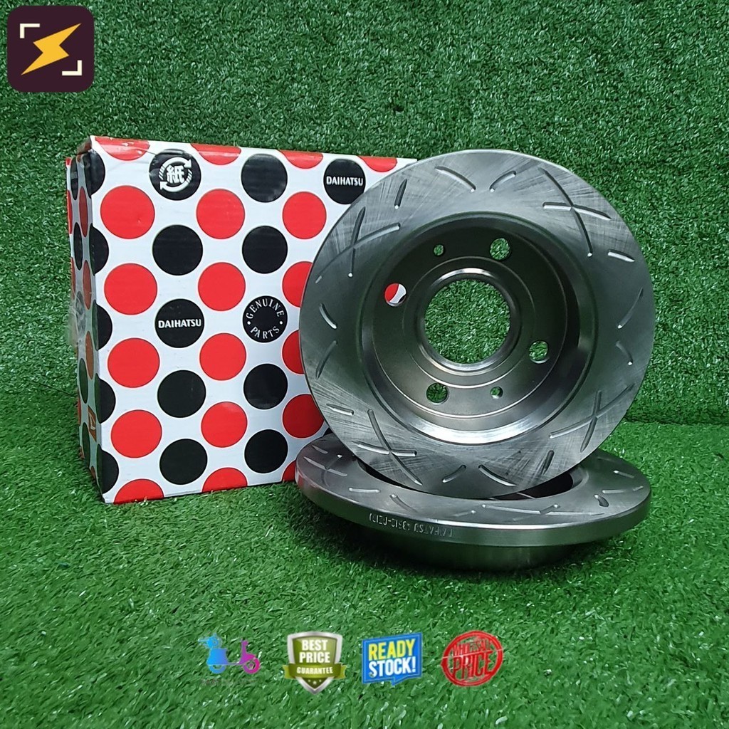 DAIHATSU DRILLED SPORT DISC ROTOR SET FOR PERODUA KELISA / KENARI ...