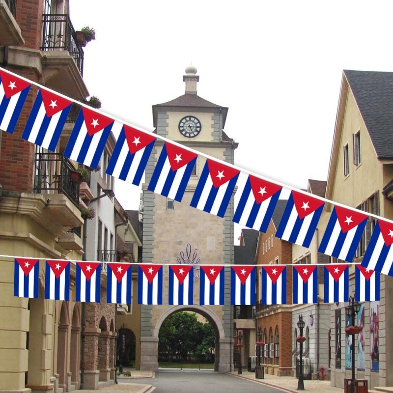 (5 m/20 pieces)Cuba Flag String Banner Cuba World Country Hanging ...