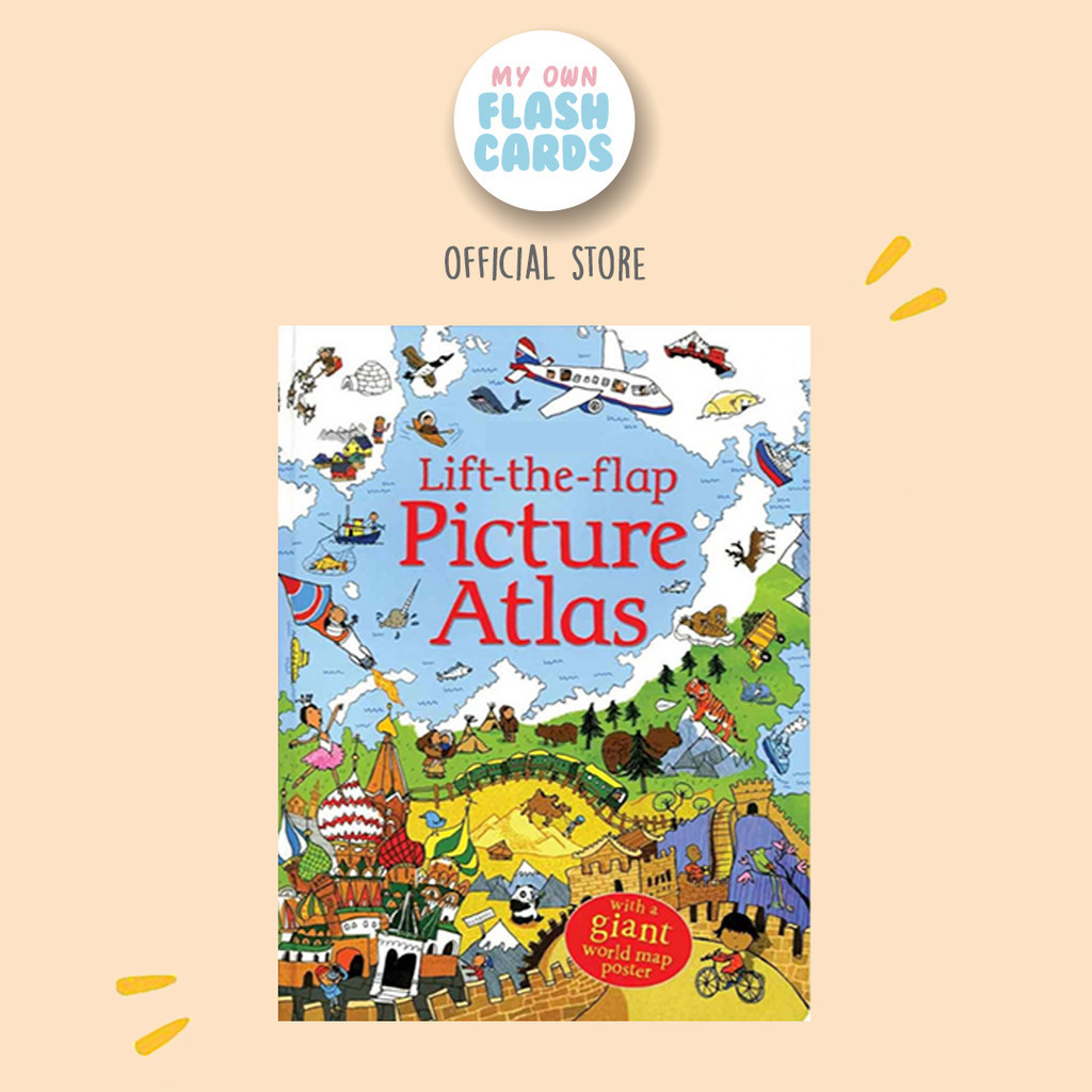 Picture Atlas Lift the Flap World Map World Map Children Book | Shopee ...
