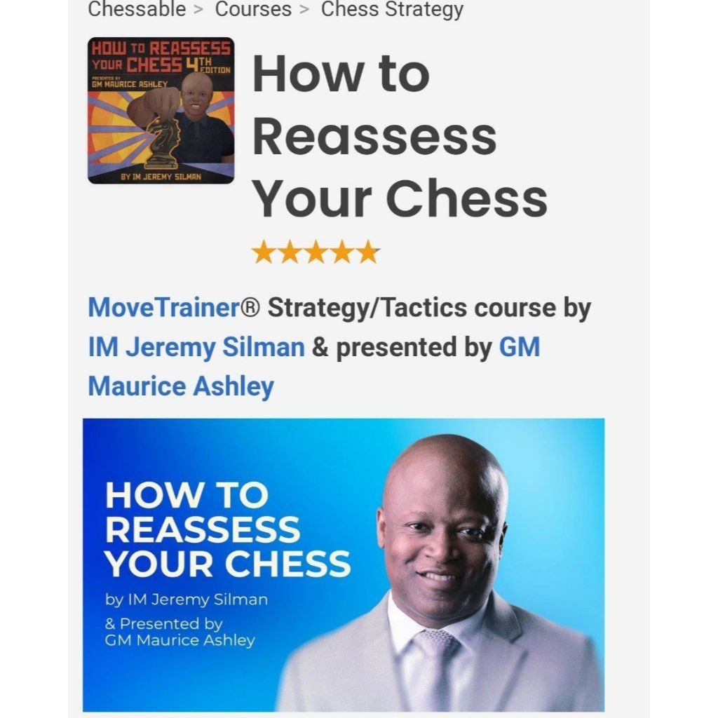 PREMIUM!! CHESS VIDEO | How to Reassess Your Chess By IM Jeremy Silman ...