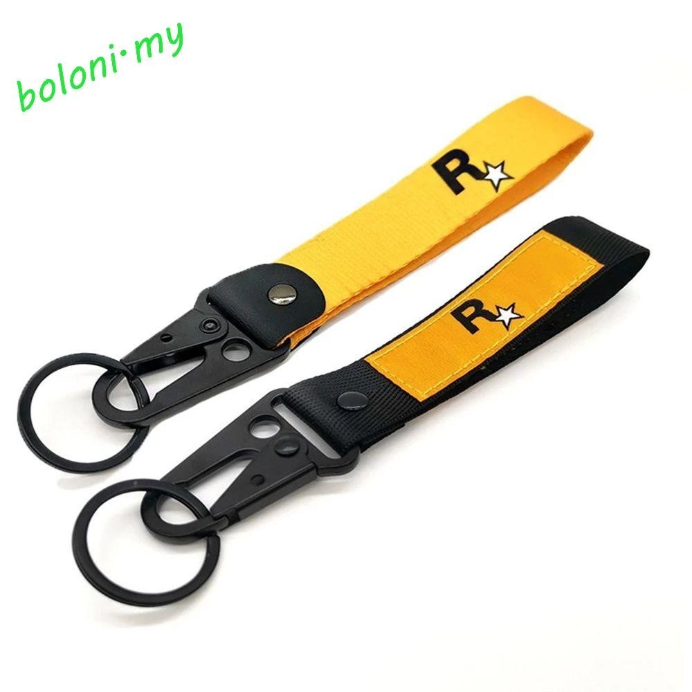 [COD] GTA5 Keychain Interior Accessories Yellow Muti-Pendant Webbing ...