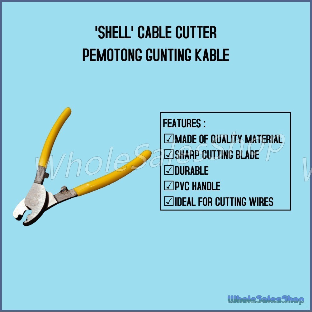 🔥READY STOCK🔥 SHELL 150MM CABLE CUTTER WIRE CUTTER PEMOTONG GUNTING ...
