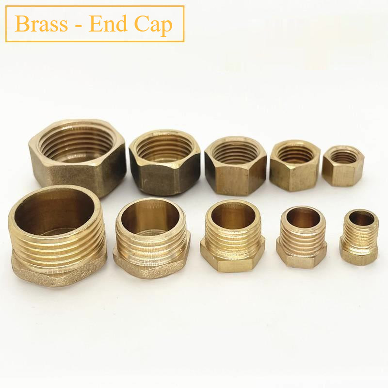 Male And Female Thread Brass End Cap 1/8" 1/4" 3/8" 1/2" 3/4" Plug ...