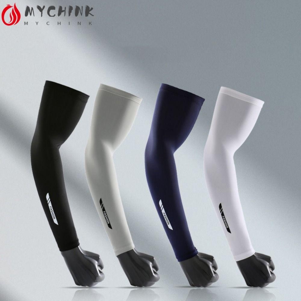 CHINK 1 Pair Ice Fabric Sleeve, UV Protection Quick Dry Arm Sleeve ...