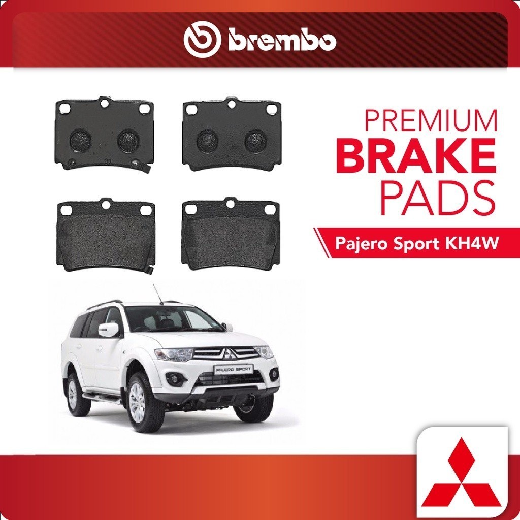 BREMBO Rear Brake Pads (1 set) For Mitsubishi Pajero Sport KH4W ...