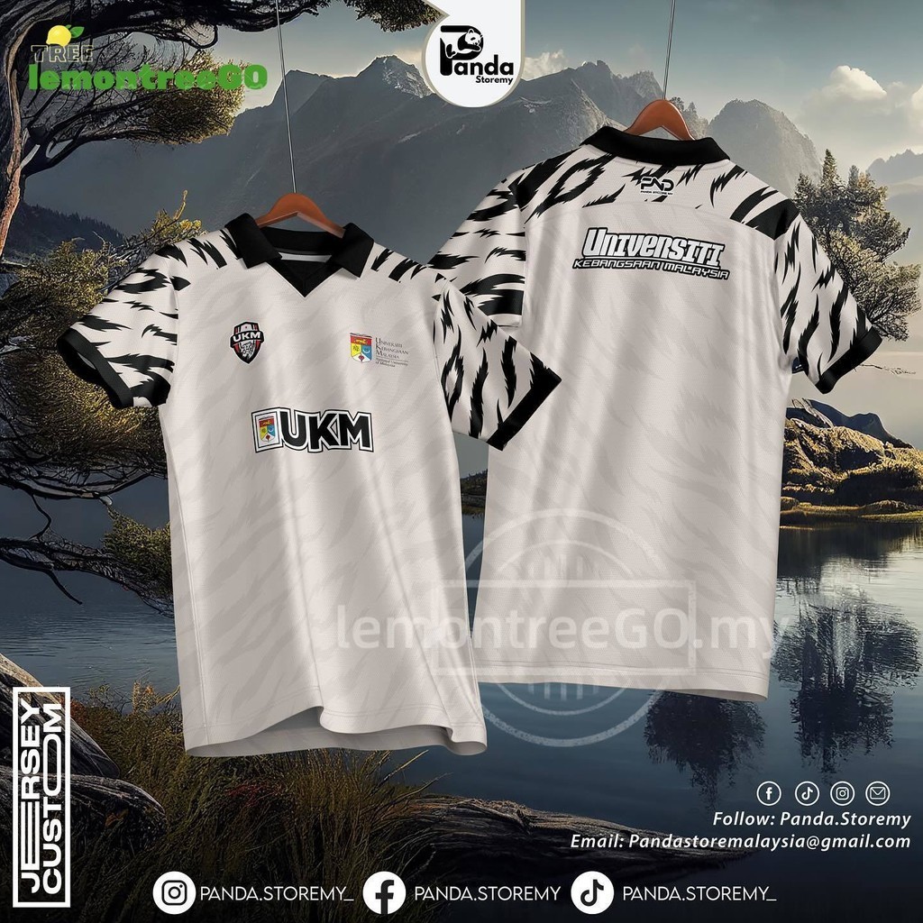 UKM/Uitm Baju Universiti Edisi UKM Kebangsaan Malaysia Retro Collar ...