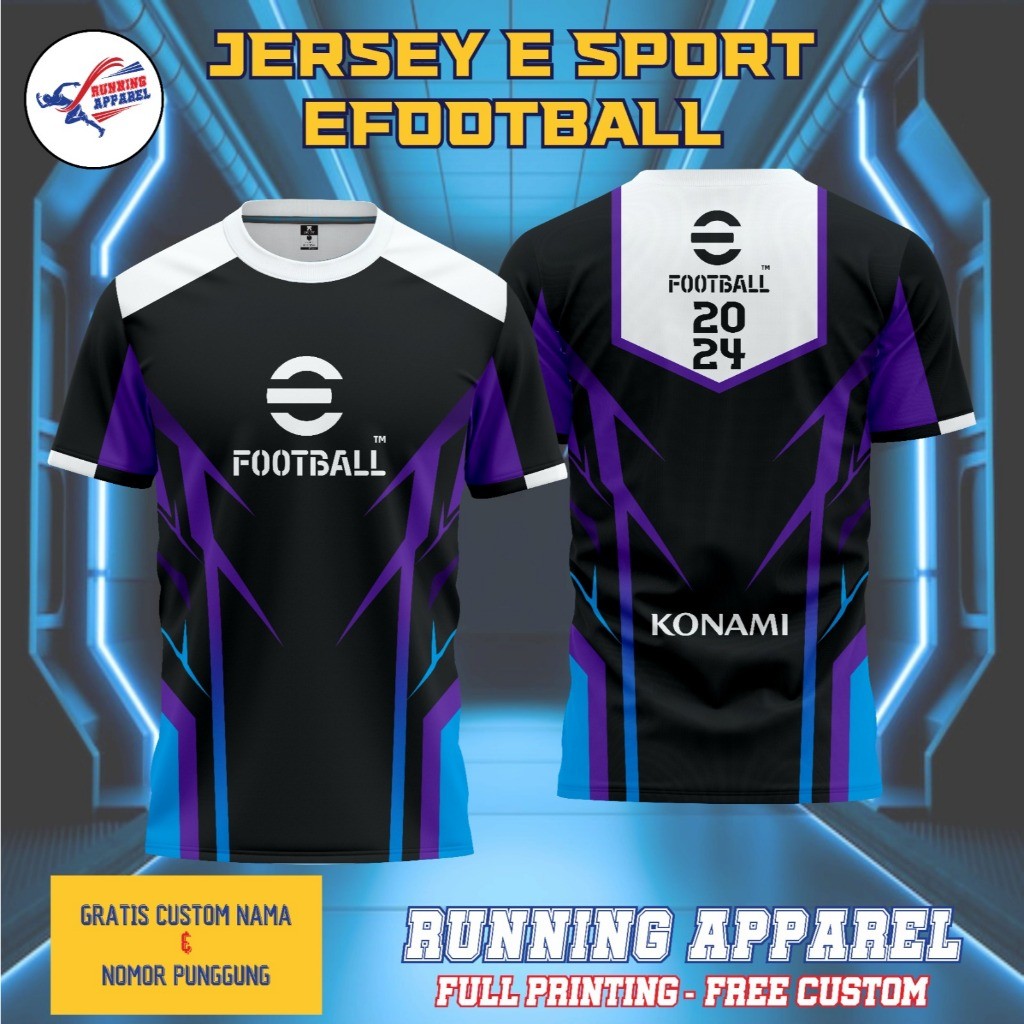 Efootball PES 2024 Jersey - ESPORT Jersey Made from DRYFIT Full ...