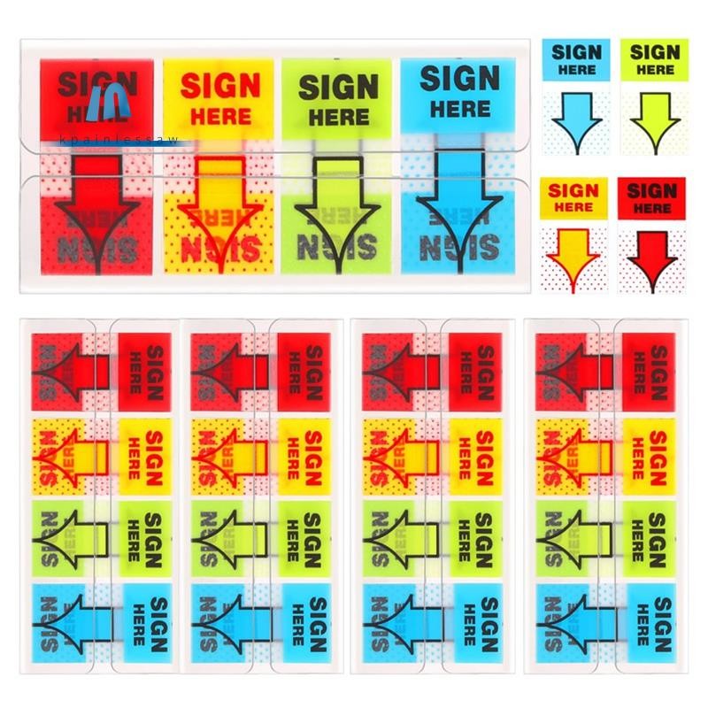 500pcs Sign Here Stickers,Labels Stickers Adhesive Sign Here Tabs Sign ...
