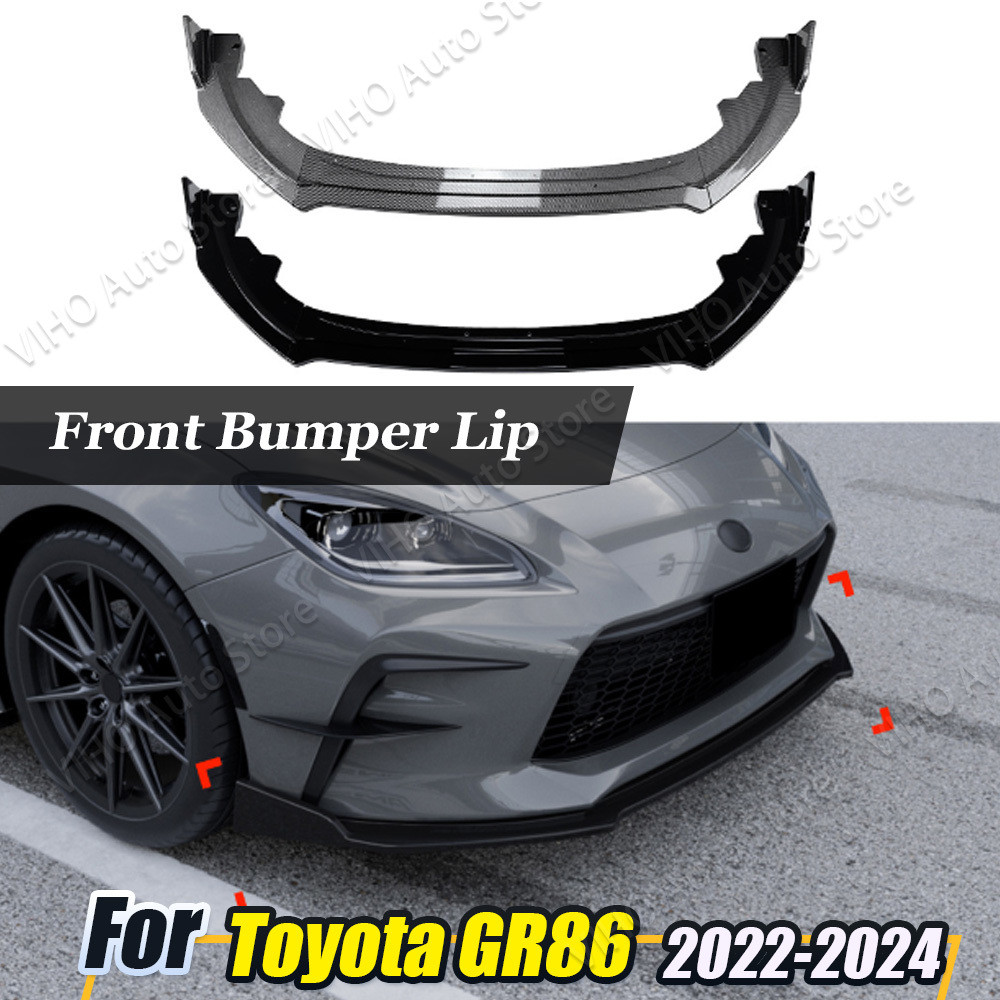 For Toyota GR86 2022 2023 2024 Car Front Bumper Splitter Lip Spoiler ...