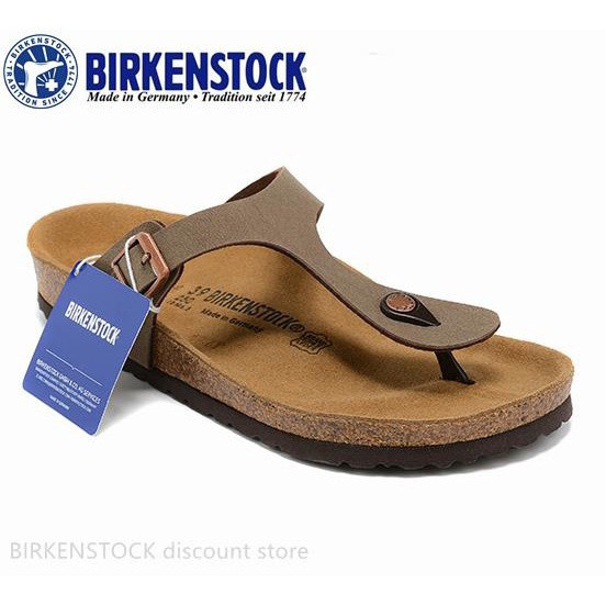 Birkenstock Gizeh Men's/Women's Classic Cork Oil Burnt Leather Sandals ...