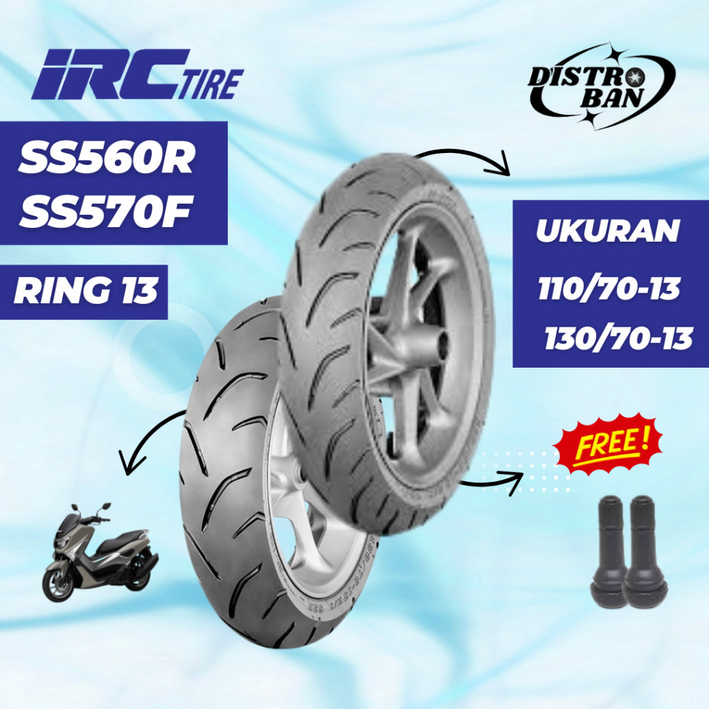 Pair of Nmax Ring 13 IRC SS570F & SS560R 110/70 130/70 Yamaha Nmax ...
