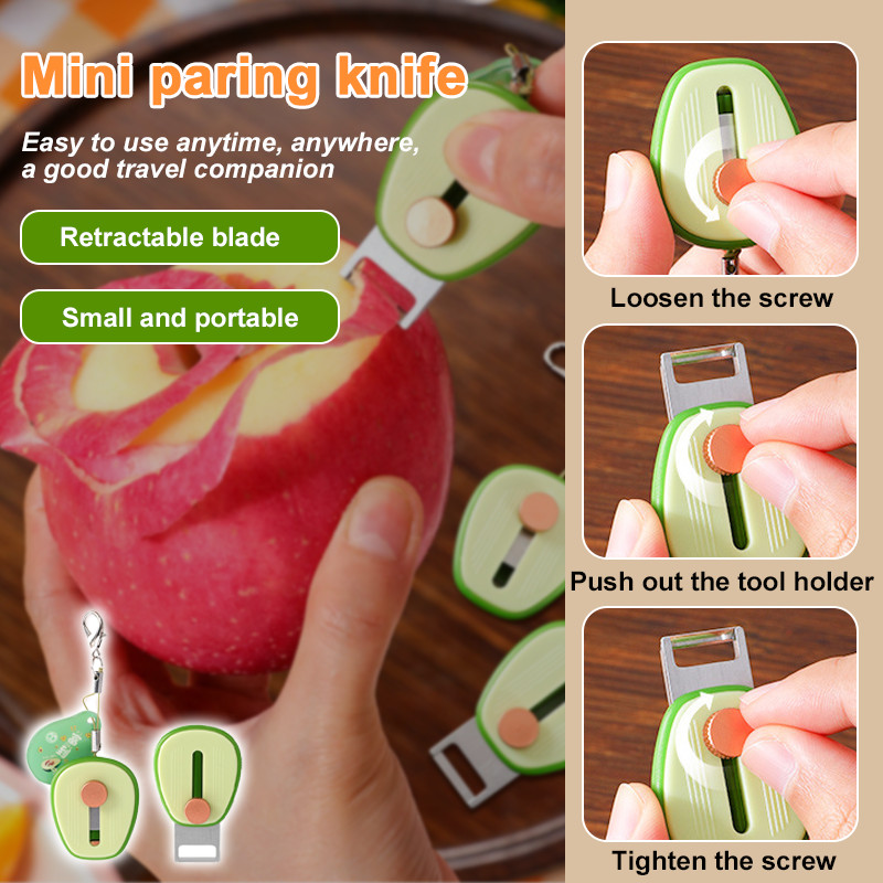 Fashionable and beautiful colors Peeler Mini Paring Knife Durable Sharp ...
