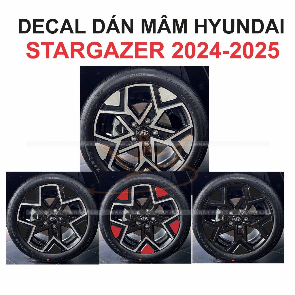 Hyundai Stargazer 2024-2025 wheel Decal | Shopee Malaysia