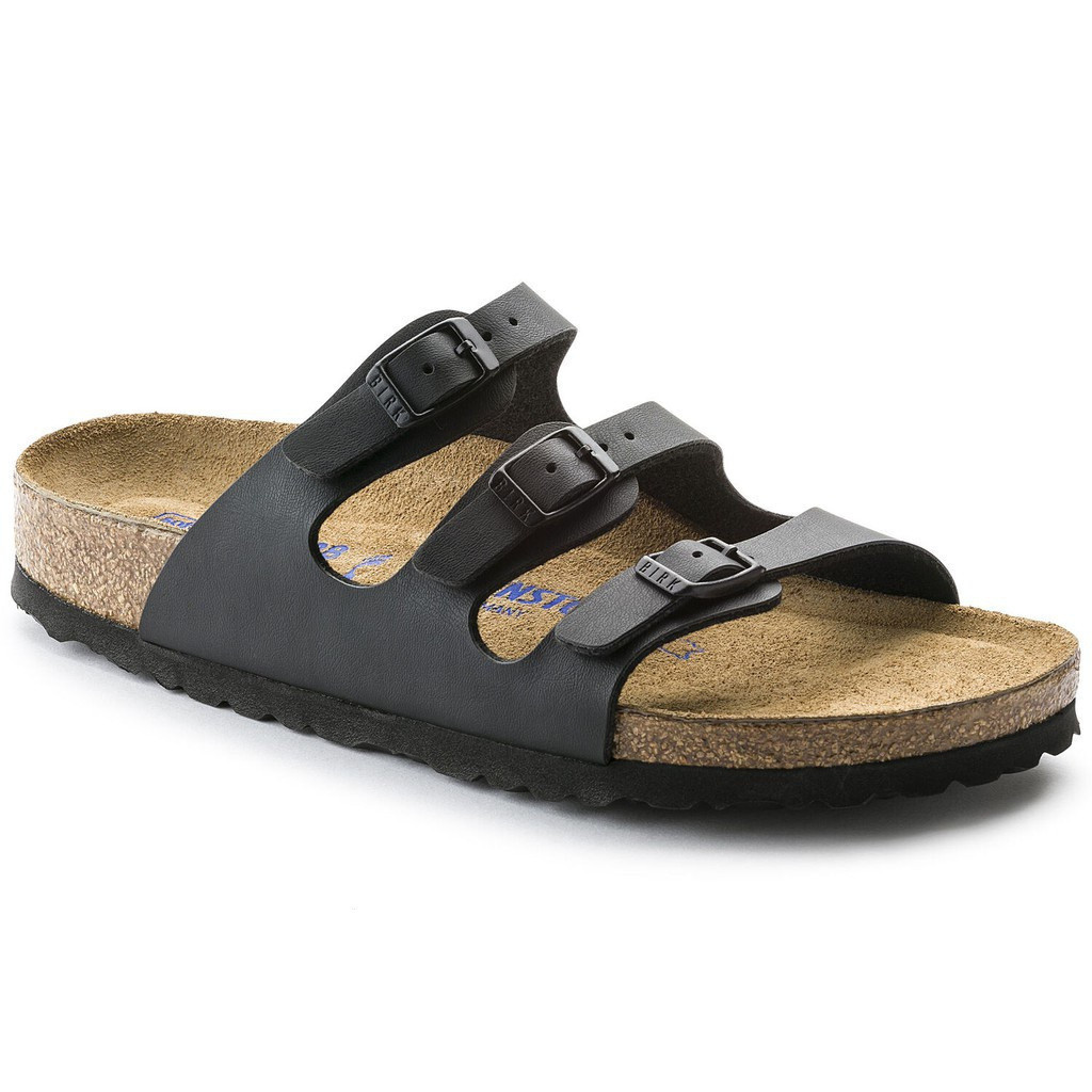 Birkenstock Florida Birko-bunga lembut Uniseks Biasa sandal lebar ...