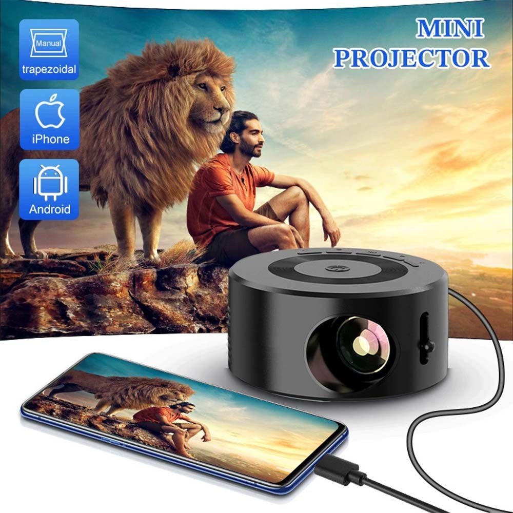 Palm sized mini projector with built-in speaker | Shopee Malaysia