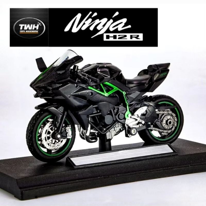 Diecast Miniature Ninja H2R Scale 1:18 Alloy Metall Motorcycle ...