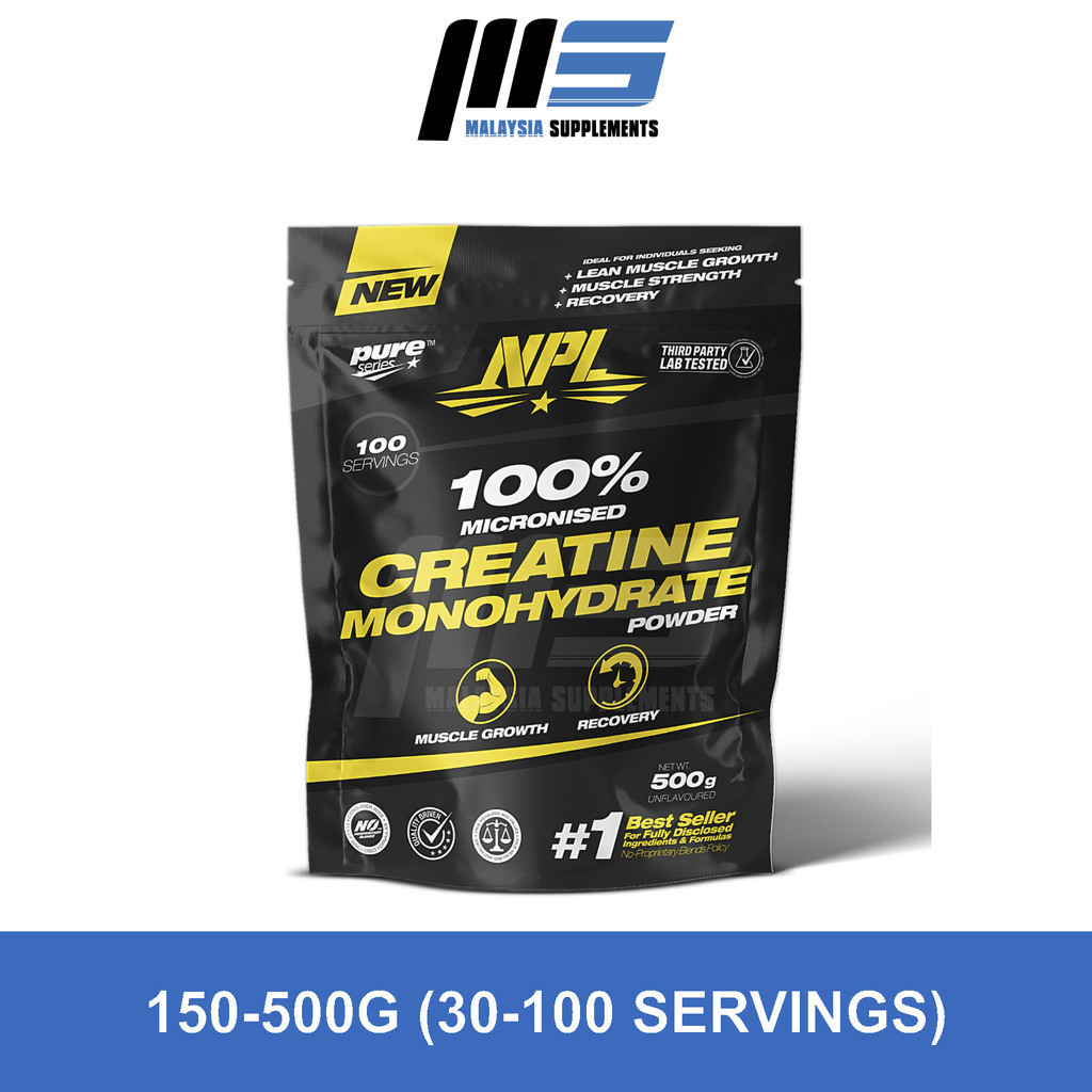 NPL Creatine Monohydrate (Unflavored) - Muscle Strength, Post & Pre ...