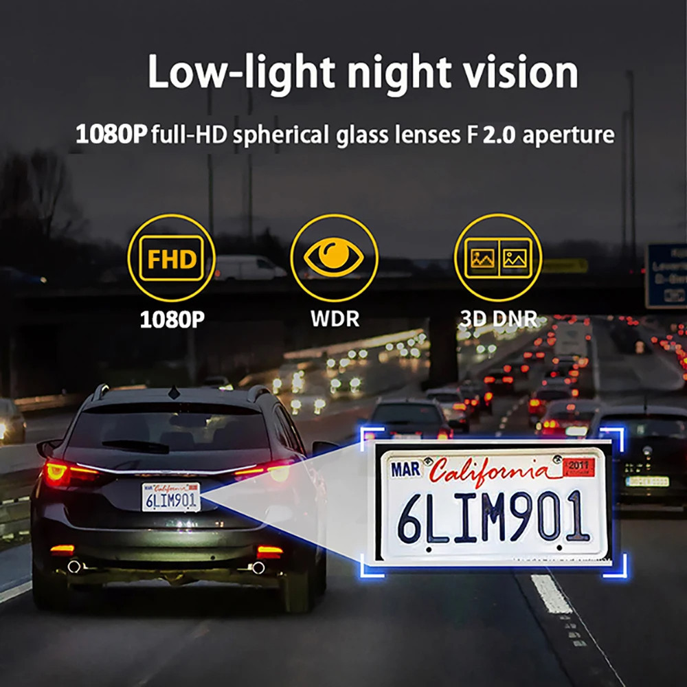 [WIFI] Dual Lens Dash Cam 1080P Front Rear View Camera Car DVR Camera ...